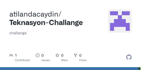 Github Atilandacaydinteknasyon Challange Challange