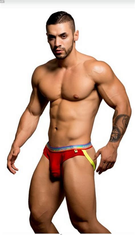 Andrew Christian RED Almost Naked Premium Pride Brief Jock Men S Fashion Bottoms New