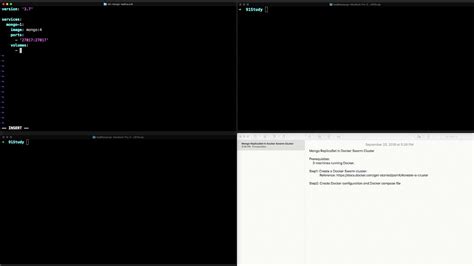 setup a mongodb replicaset in a docker swarm cluster step 2 youtube
