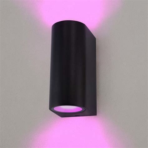 Ledvion Smart Led Wandlamp Santa Barbara Ip54 Zwart Bol