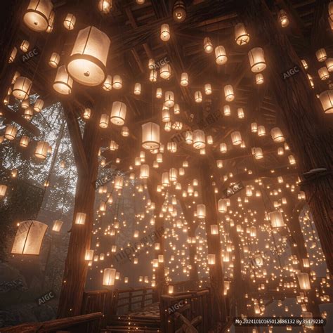 Ai创作图古风灯饰 挂满灯笼的天花板 汉服灯饰 民宿民俗餐厅照明灯具 民宿装饰灯 民宿吊灯 孔明灯吊顶 日式餐厅民宿装饰竹灯 民宿装饰中国风竹灯笼 日料店灯笼 居酒屋灯笼 夜晚茶室灯光 古代