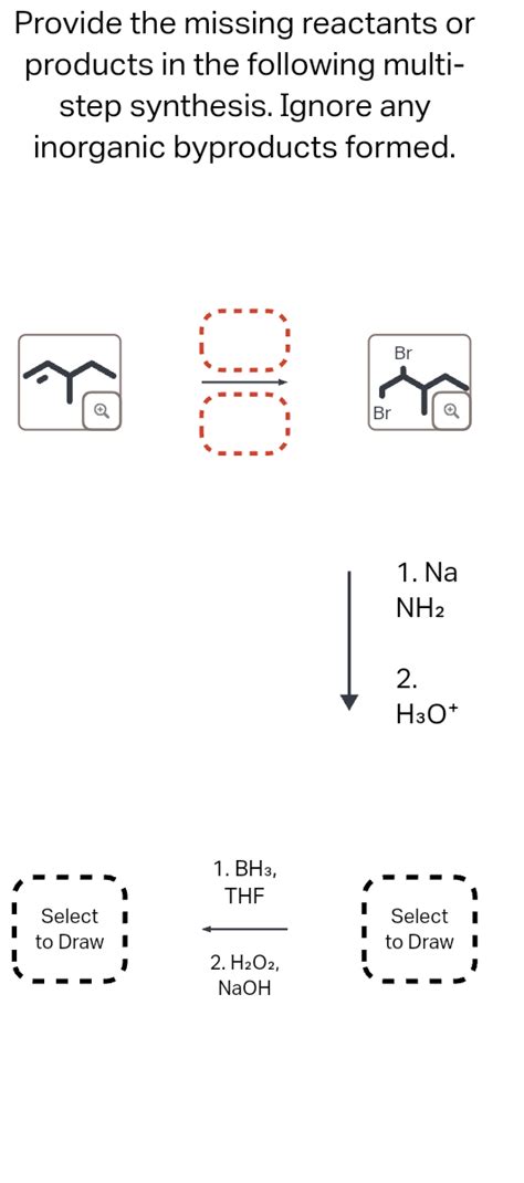 Solved By An Expert Provide The Missing Reactants Or Products In The