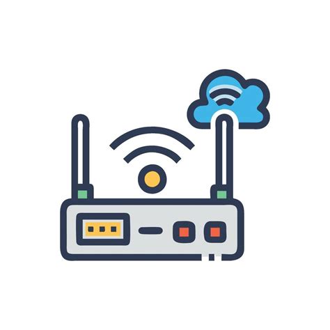 Comprehensive Iot Gateway Icon For Management 55485257 Vector Art At