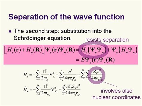 Lecture 23 Bornoppenheimer Approximation The Bornoppenheimer