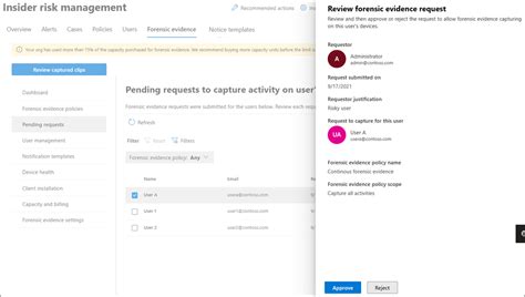 Manage Insider Risk Management Forensic Evidence Microsoft Learn