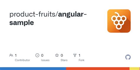 Github Product Fruits Angular Sample