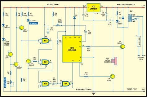 Skema Sensor Penggerak Gerbang Otomatis Pembuka Penutup Pagar