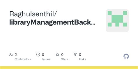Github Raghulsenthil Librarymanagementbackend