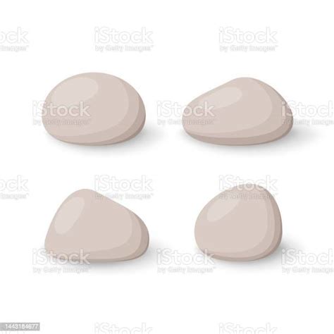 돌 세트입니다 회색 조약돌 자연과 산의 요소 흰색 배경에 돌 벡터입니다 표석에 대한 스톡 벡터 아트 및 기타 이미지 표석