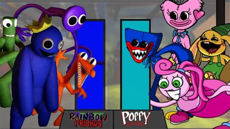 Poppy Playtime And Rainbow Friends Size Comparison Spore Youtube