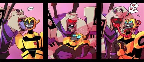 Bumbleblitz Compilation Art Print By Herzspalter Transformers Artwork