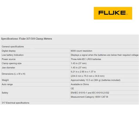 Fluke 319 Digital Clamp Meter at ₹ 26176 | Fluke Clamp Meter in Kolkata ...