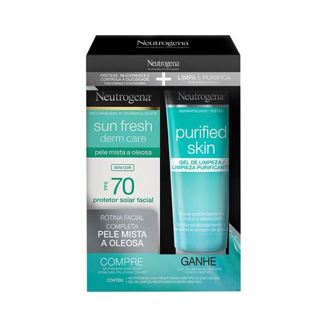 Neutrogena Sun Fresh Derm Care Protetor Solar 40g Fps70+60g Gel De ...