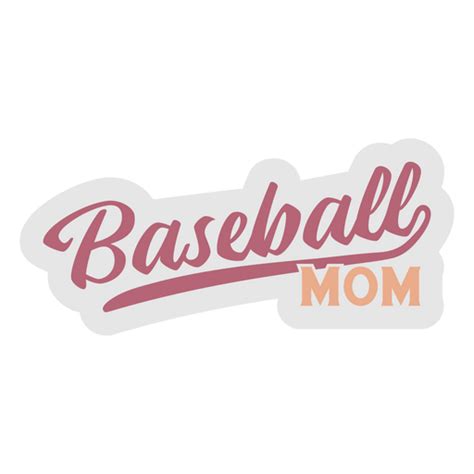 Diseño Png Y Svg De Letras De Cita De Mamá De Béisbol Para Camisetas