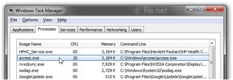 Access Exe Windows Process What Is It