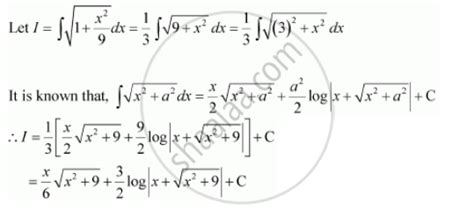 Integrate The Functions Sqrt1 X29 Mathematics