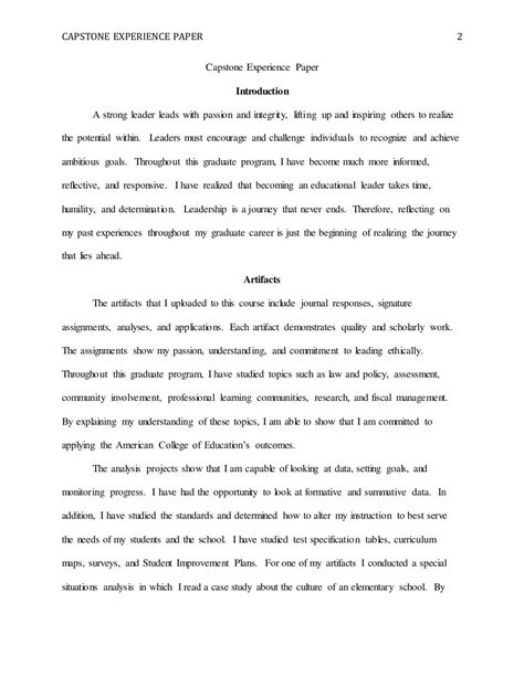 capstone paper