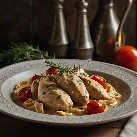 Creamy Tuscan Chicken Vector Illustration Photo  Free Download