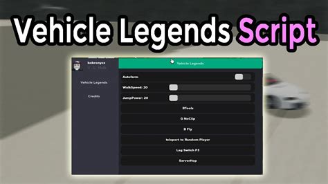 Vehicle Legends Script Autofarm Youtube