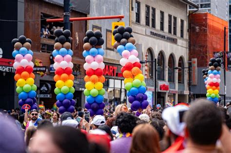 Participants At The 2024 Annual Pride Parade In Downtown Toronto