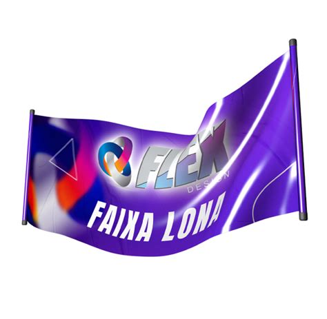 Faixa De Lona Brilho Com Impressão Digital