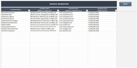 Invoice Generator Excel Template Invoice Maker Invoice Excel