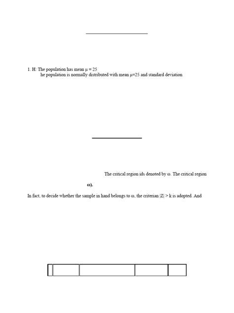 Statistical Hypothesis Pdf Type I And Type Ii Errors Statistical