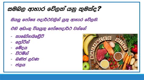ශිෂයත්ව පන්තිය සමබල ආහාර වේලක් Facebook
