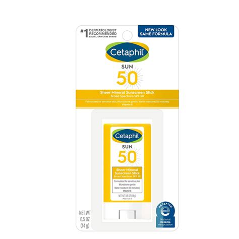 456457658 Cetaphil Sheer Mineral Sunscreen Stick Broad Spectrum Spf