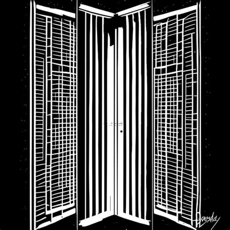 3d Wireframe Grid Room Background Vector Illustration Engraving