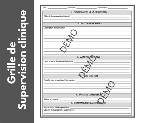 Grille De Supervision Clinique