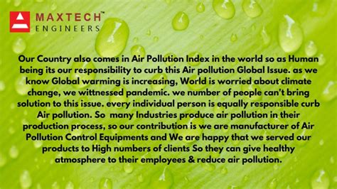 Dhiren Parekh On Linkedin Maxtechengineer Airpollutioncontrolequipments Stoppollution