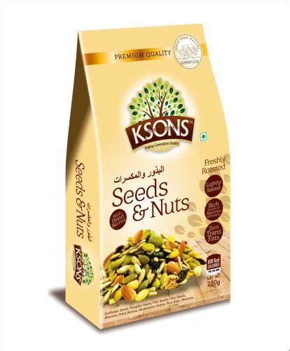 Nuts Seeds Slightly Sweet Ksons Roasted Seed And Nuts Packaging Size
