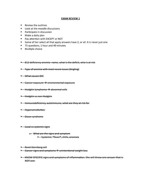 EXAM Review Exam Outline EXAM REVIEW Review The Outlines Look At The Moodle Studocu