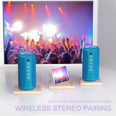 Ortizan Portable Bluetooth Speakers Ipx7 Waterproof Wireless Outdoor