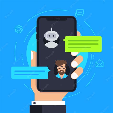Premium Vector Chatbot Vector Illustration Concept