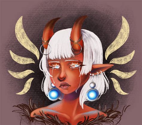 Download Sad Demon Girl Wallpaper