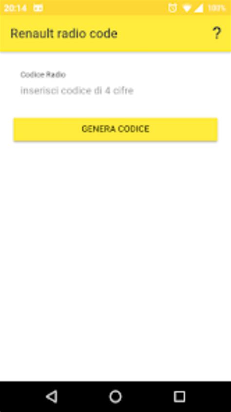 Radio Code For Renault For Android Download