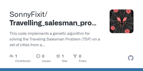 Github Sonnyfixittravellingsalesmanproblem This Code Implements A Genetic Algorithm For