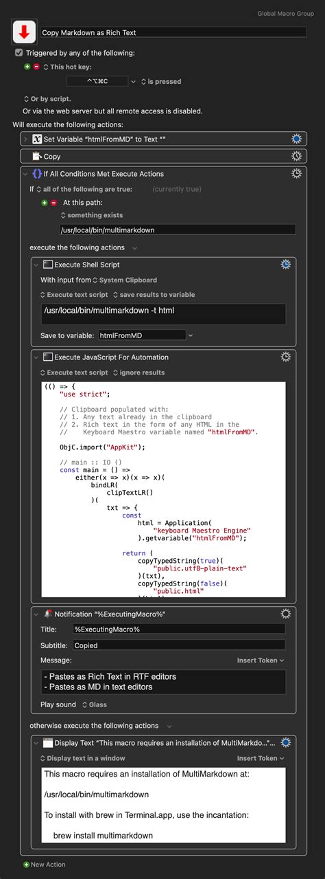 Filter Clipboard To Remove Markdown Styling Questions And Suggestions Keyboard Maestro Discourse