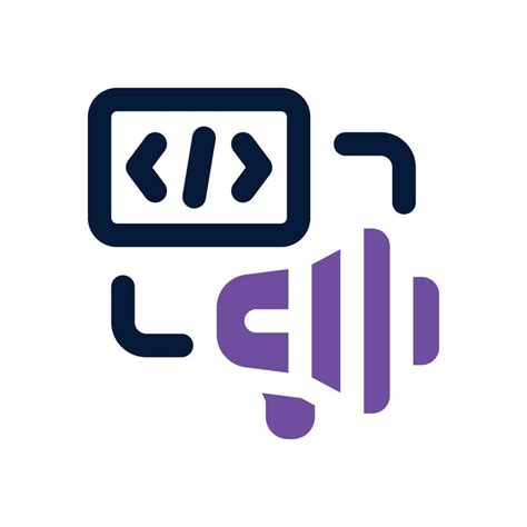 Coding Dual Tone Icon Sleek And Modern Icon For Websites And Mobile Apps Vector Art