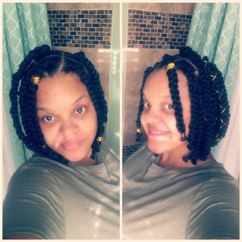 Short Jumbo Box Braids Bob Twist Braids Big Box Braids Box Braids Bob