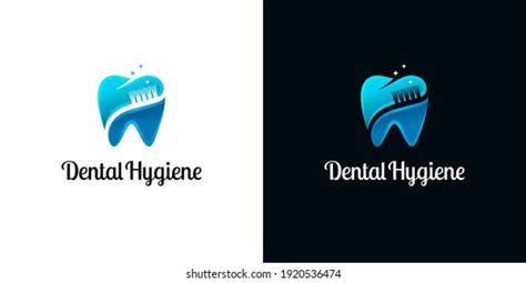 Glossy Tooth Icons Two Parts Toothbrushes Stock Vector Royalty Free