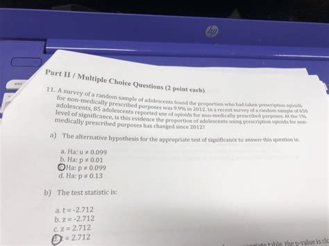 Solved Part II / Multiple Choice Questions (2 point each) | Chegg.com