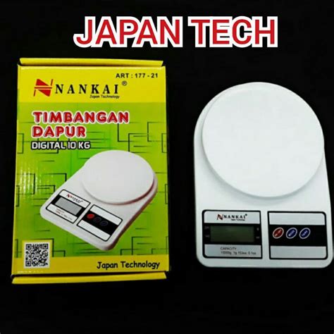 Jual Timbangan Dapur Digital 10 Kg Nankai Japan Tech Timbangan Kue