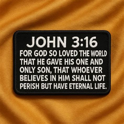 Custom Patch Bible Verse Etsy