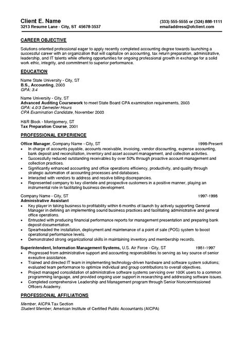 Beginner Entry Level Resume Objective Examples