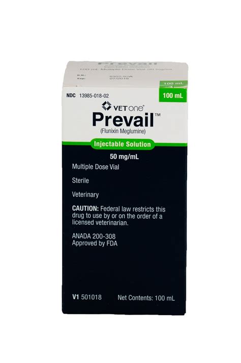 Prevail Flunixin Meglumine 50 Mgml Injectable Express Vet