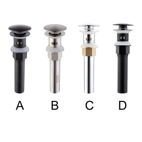 Sink Drain For Bathroom Rustproof Bounce Type With Vicedeal