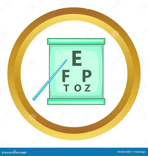 Het Vectorpictogram Van De Oogtest Vector Illustratie Illustration Of